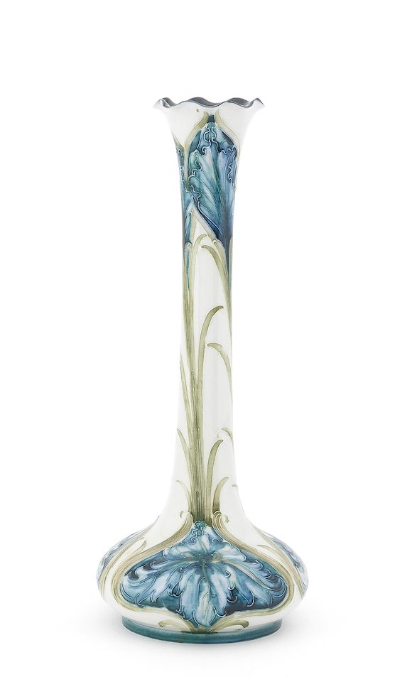Bonhams : William Moorcroft 'Iris' a Large Florian Solifleur Vase ...