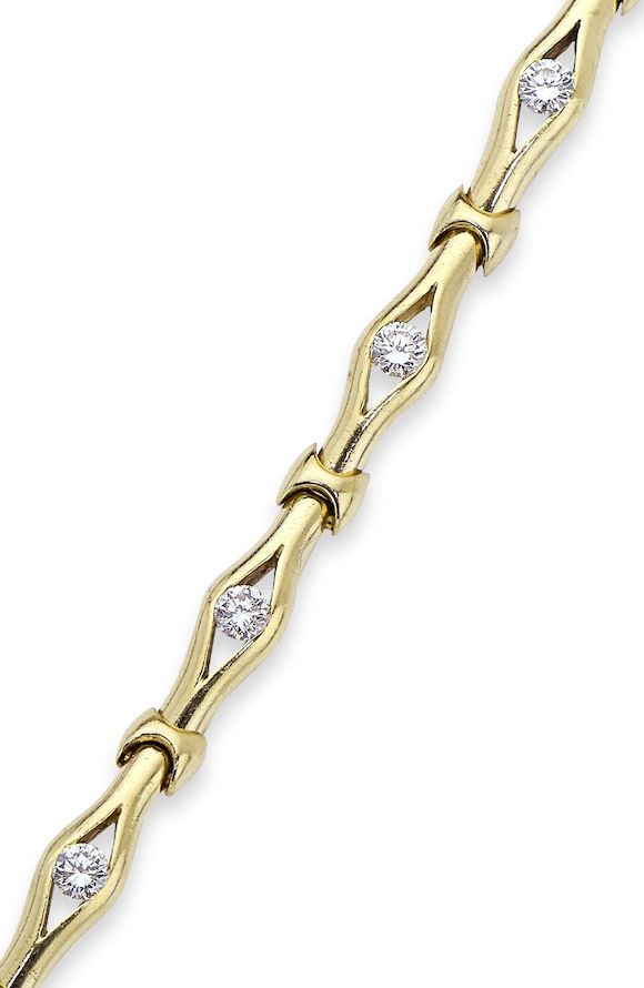 Bonhams : A diamond bracelet, by Paul Spurgeon