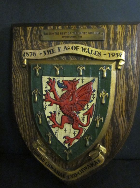 Bonhams : 1951 F.A. of Wales shield v Rest of UK