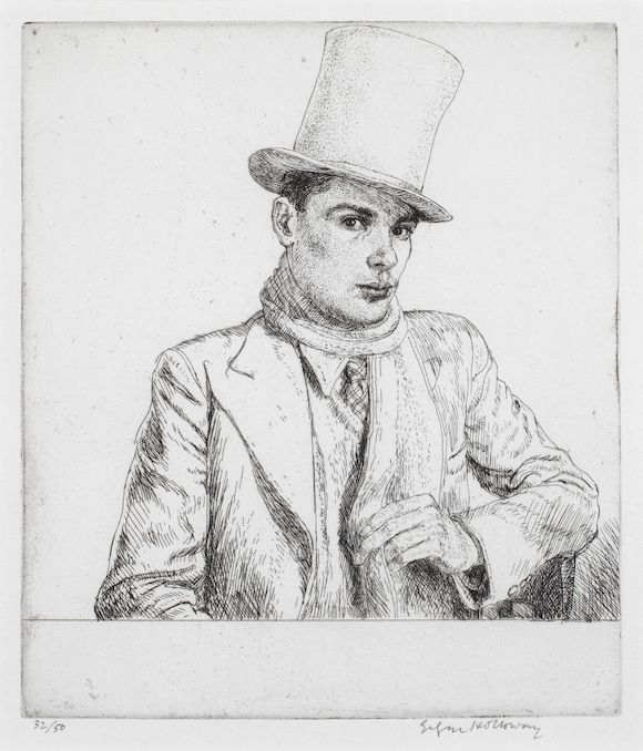 Bonhams : Edgar A. Holloway (British, 1914-2008) Self-portrait No.10 ...
