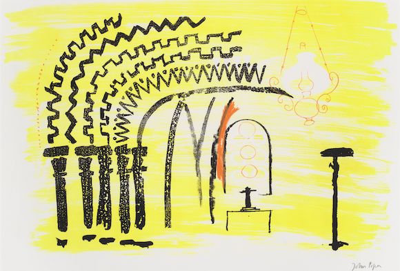 Bonhams : John Piper CH (British, 1903-1992) Tickencote Lithograph ...