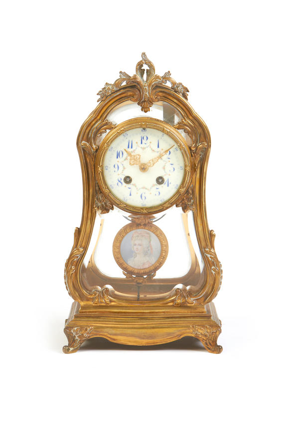 Bonhams A Late 19th Century French Gilt Brass Four Glass Clockin The