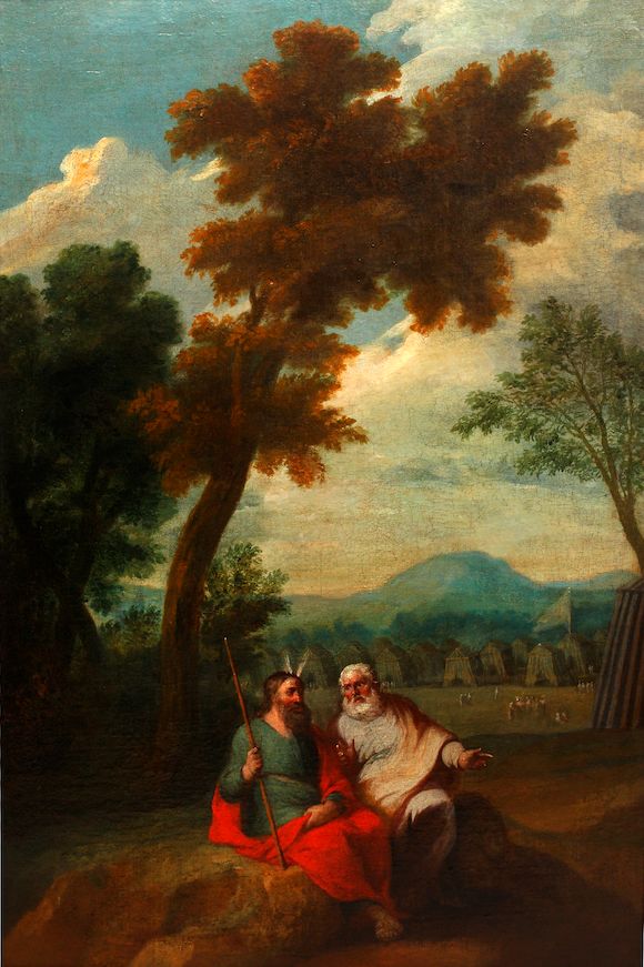 Bonhams : Circle of Pierre Letellier (French, 1928) Moses before an ...