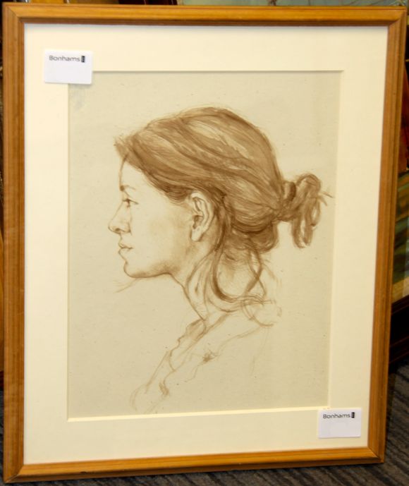 Bonhams : Nicholas Cochrane (British, 20th Century) Head of a girl