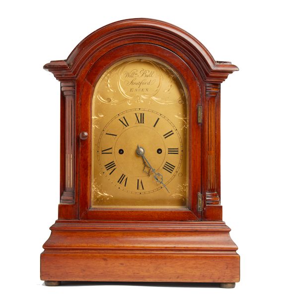 Bonhams : An 18th Century twin fusee bracket clock movement in an ...