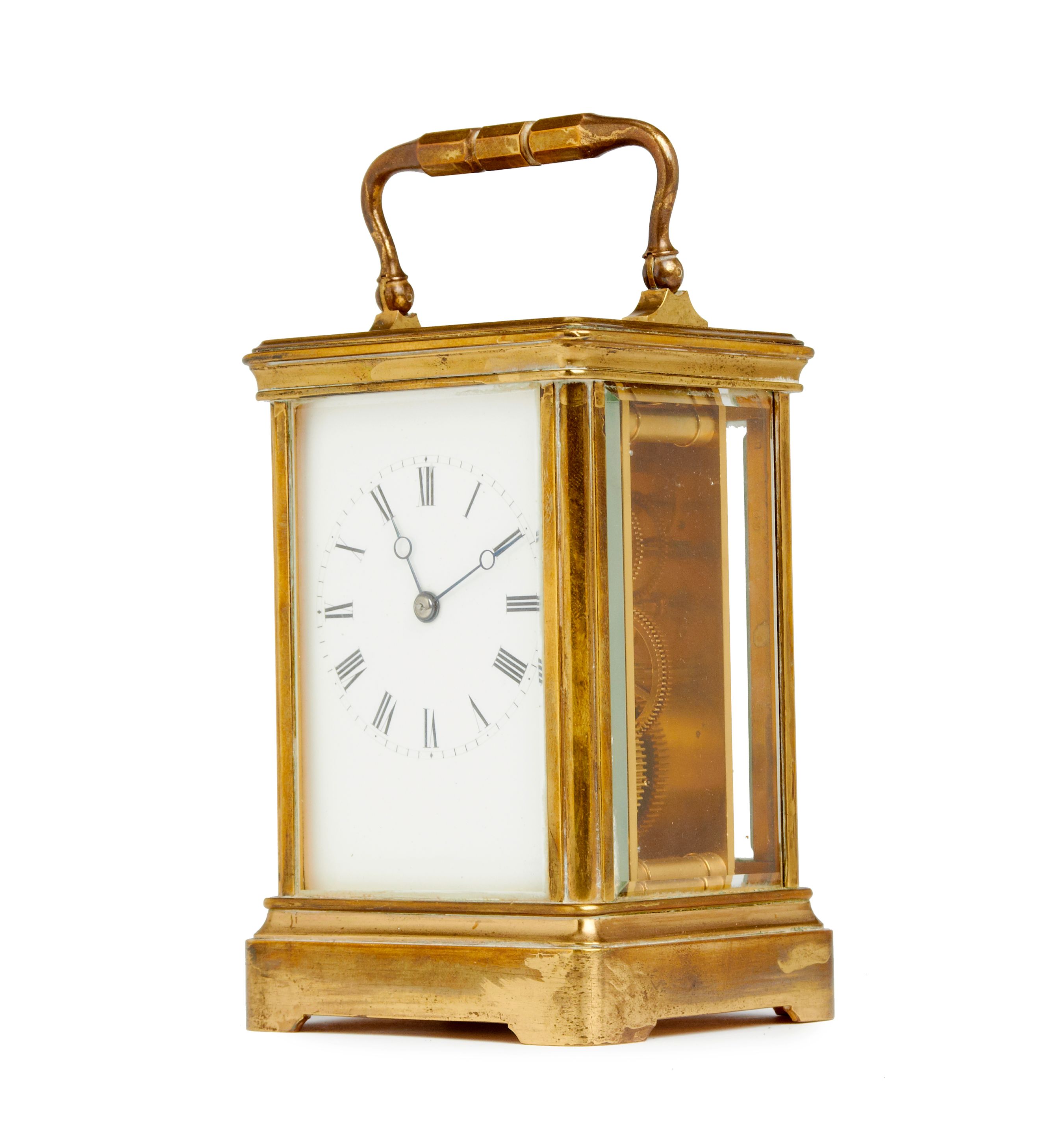 Bonhams : A late 19th century French Corniche cased carriage timepiece ...