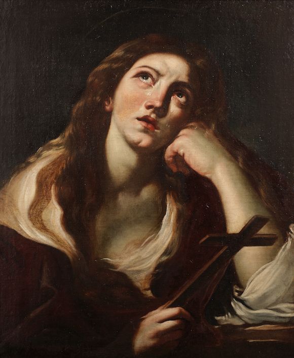Bonhams : Studio of Domenico Brandi (Naples 1683-1736) The Penitent Magdalen