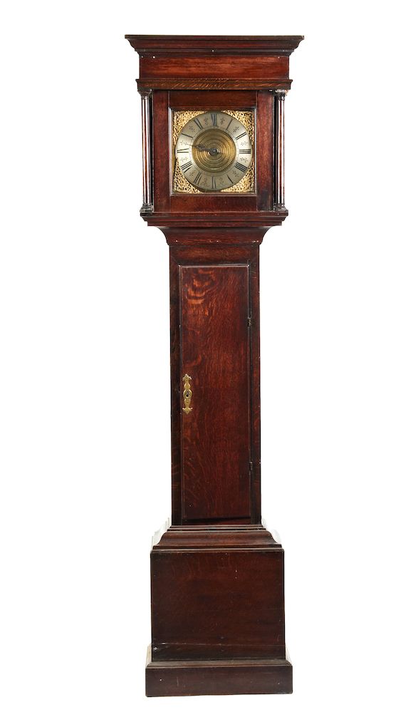 Bonhams : A mid 18th century oak 30 hour striking longcase clock Gilkes ...