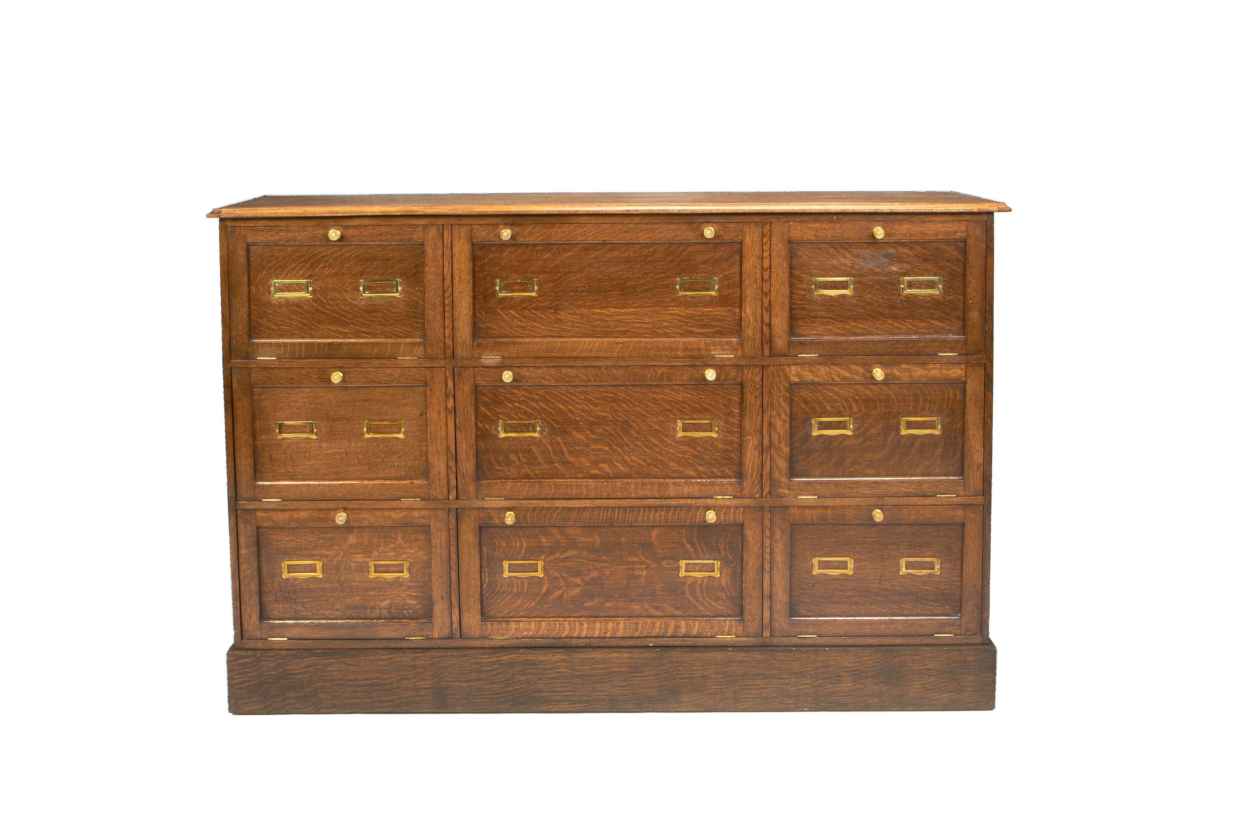 Bonhams : An oak haberdashery unit