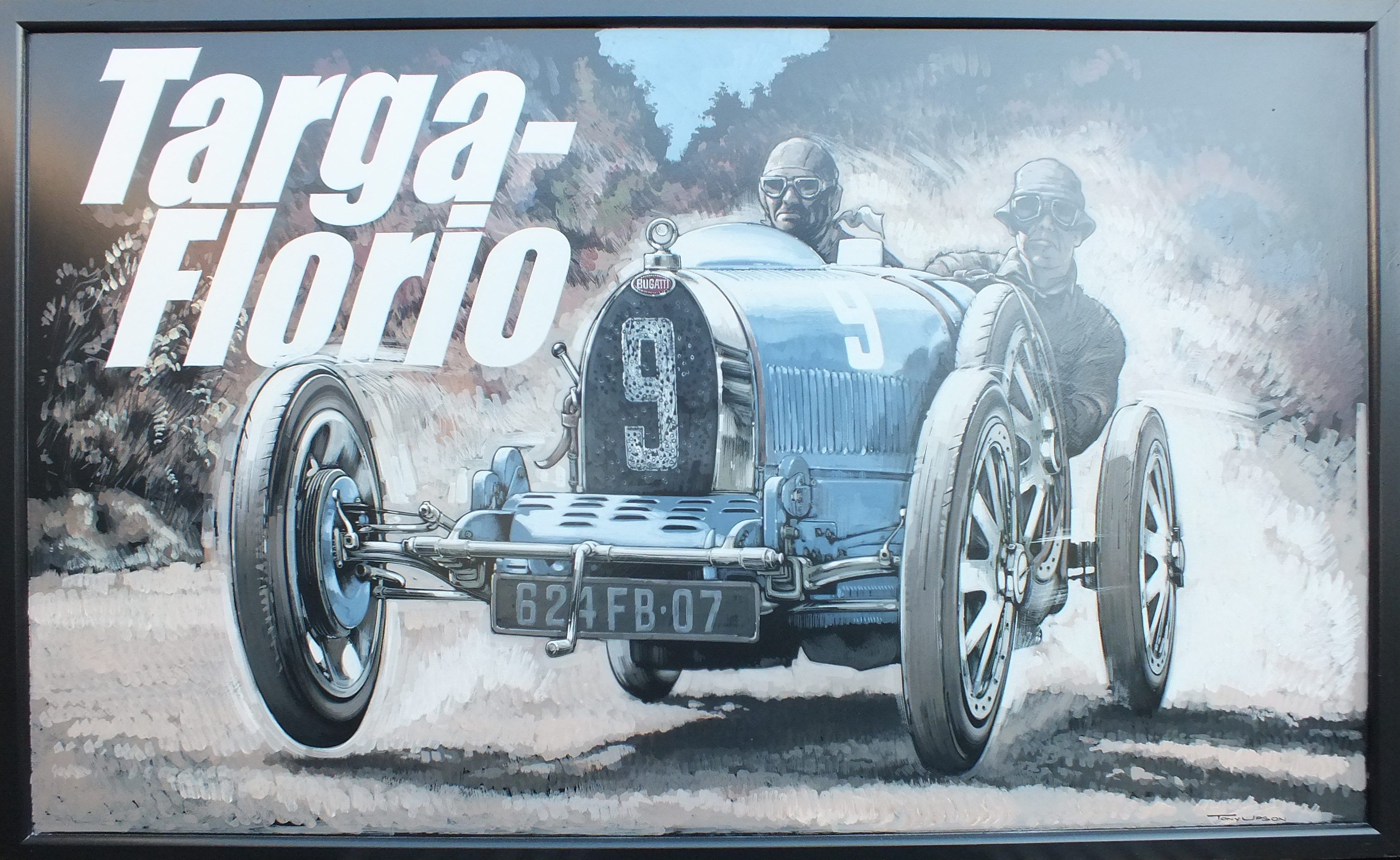 Bonhams Cars : Tony Upson, 'Bugatti Type 35 at Targa Florio',