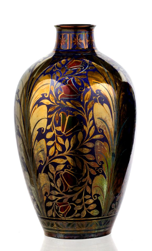Bonhams : A Pilkington Royal Lancastrian lustreware vase