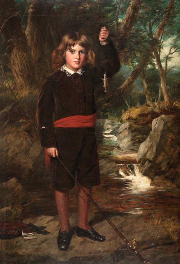 Bonhams : James Faed (British, 1821-1911) The Young Waltonian