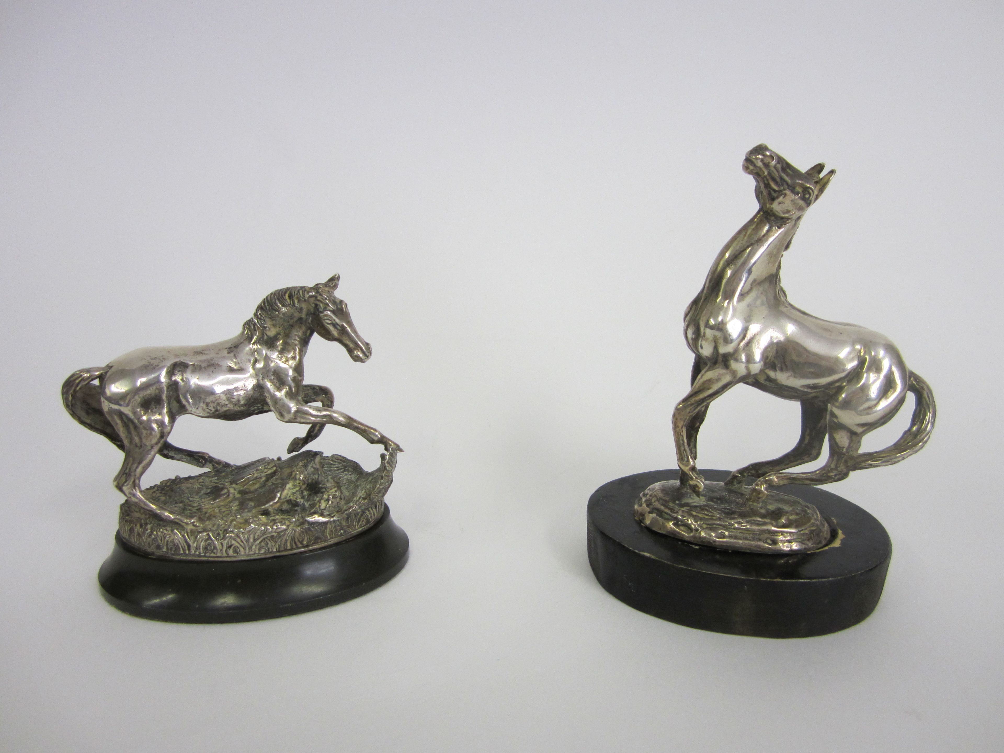 Of Equestrian Interest; A silver limited edition model of a horse ...
