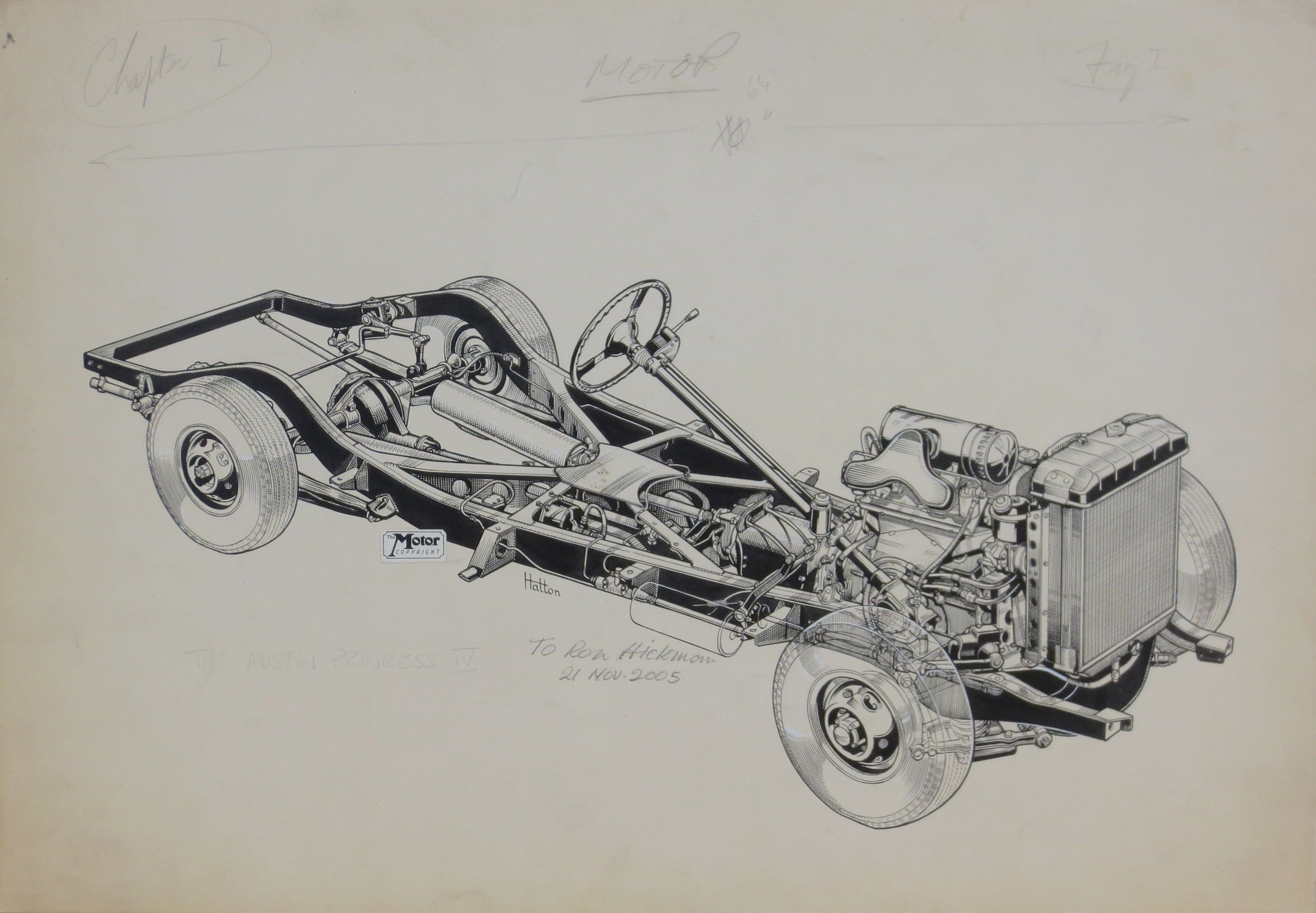 Bonhams Cars : Seven pen and ink cutaway illustrations for The Autocar ...