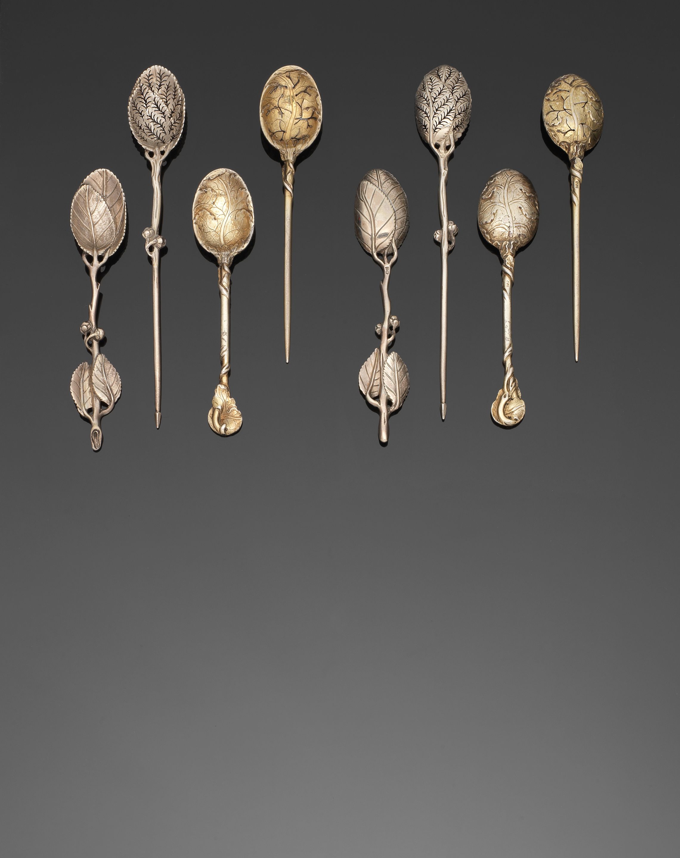 Bonhams : A mid 18th century rococo cast silver-gilt mote and matching ...