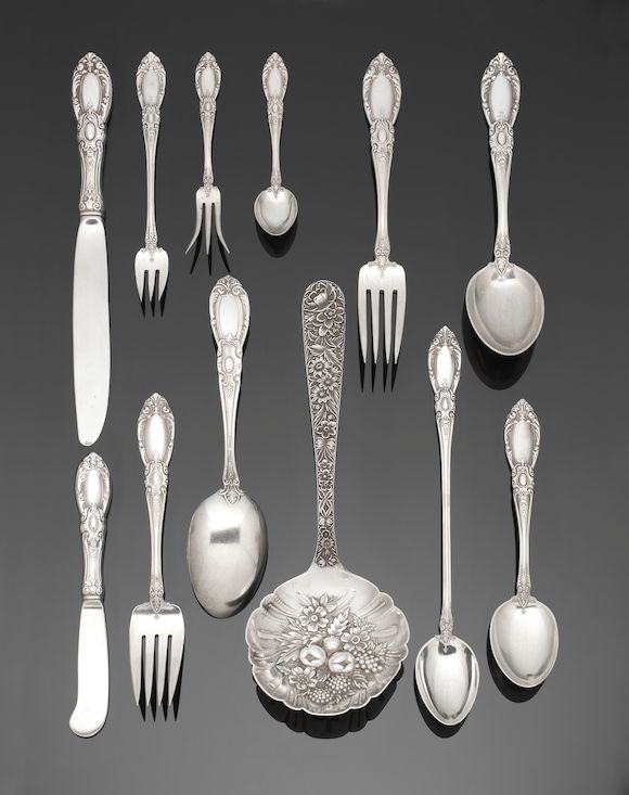 Bonhams : An American silver table service of flatware by Towle ...