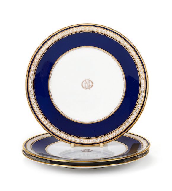 Bonhams : A collection of three rare White Star Line plates 9ins.(23cm ...