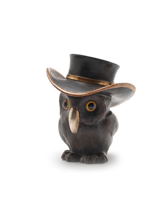 Bonhams : Doulton Lambeth a Rare Inkwell Modelled as an Owl in a ...