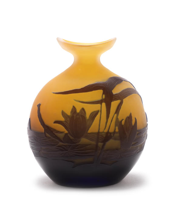 Bonhams Emile Gallé A Cameo Glass Vase Circa 1905