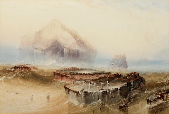 Bonhams : Henry Barlow Carter (British, 1803-1867) Fingal's Cave