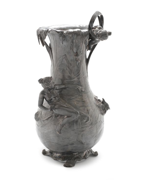 Bonhams : WMF (attributed) a Large Figural Art Nouveau Vase with Sea ...