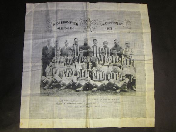 Bonhams : A collection of silk scarves/cloths - Joe Mercer Arsenal F.C.