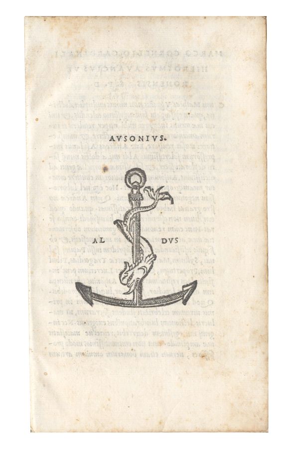 Bonhams : AUSONIUS (DECIMUS MAGNUS) [Opera], Venice, Heirs of Aldus the ...