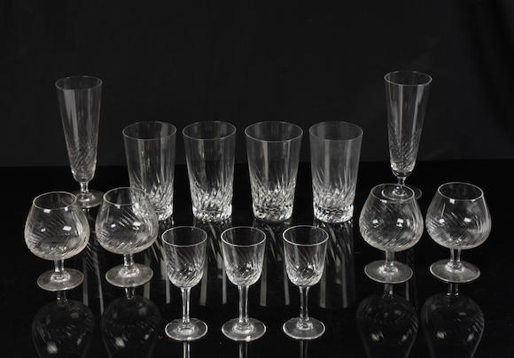 Bonhams A Part Suite Of Table Glassware