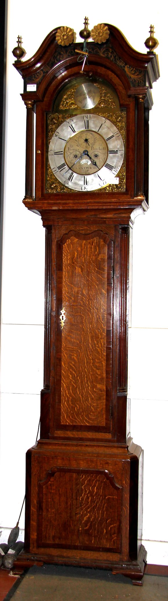 Bonhams : Thomas Birchall, NantwichAn oak longcase clock crossbanded in ...