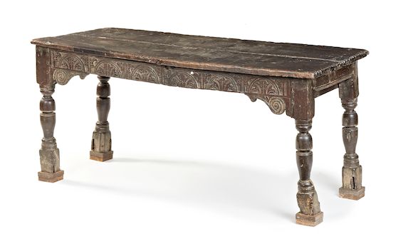 Bonhams : A James I/Charles I oak table refectory-type table, West ...