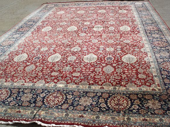 Bonhams : An Indian carpet, 546cm x 363cm