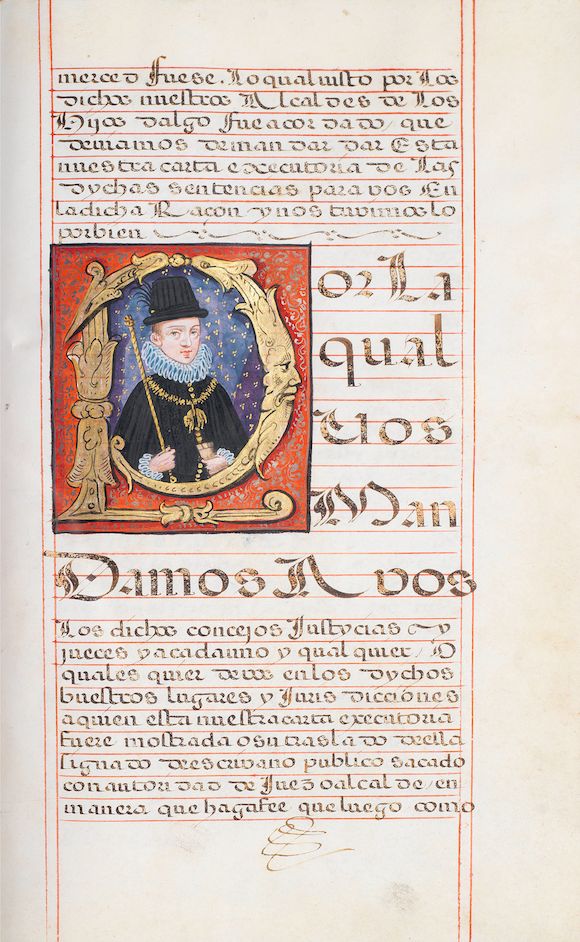 Bonhams : SPAIN. Carta Executoria de Hidalguia in favor of Hernando ...