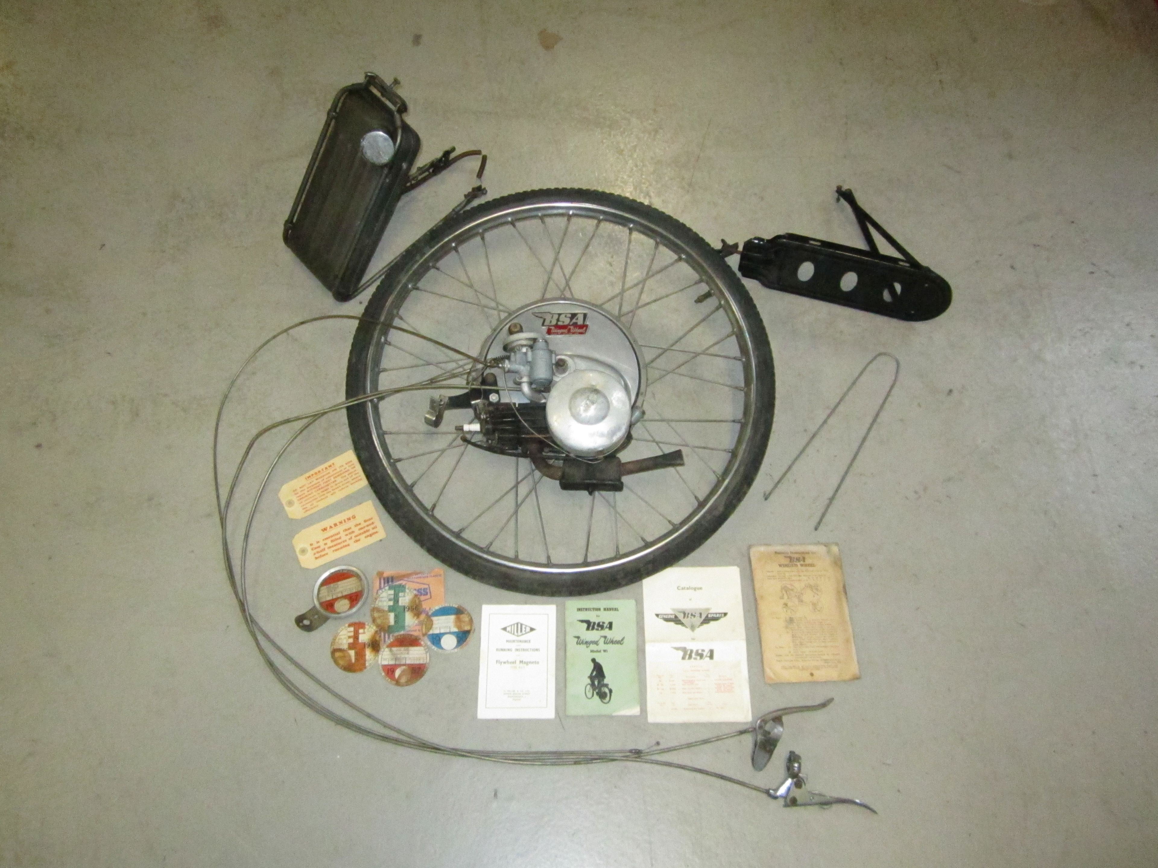 Bonhams Cars : A BSA Winged Wheel, 1950s,