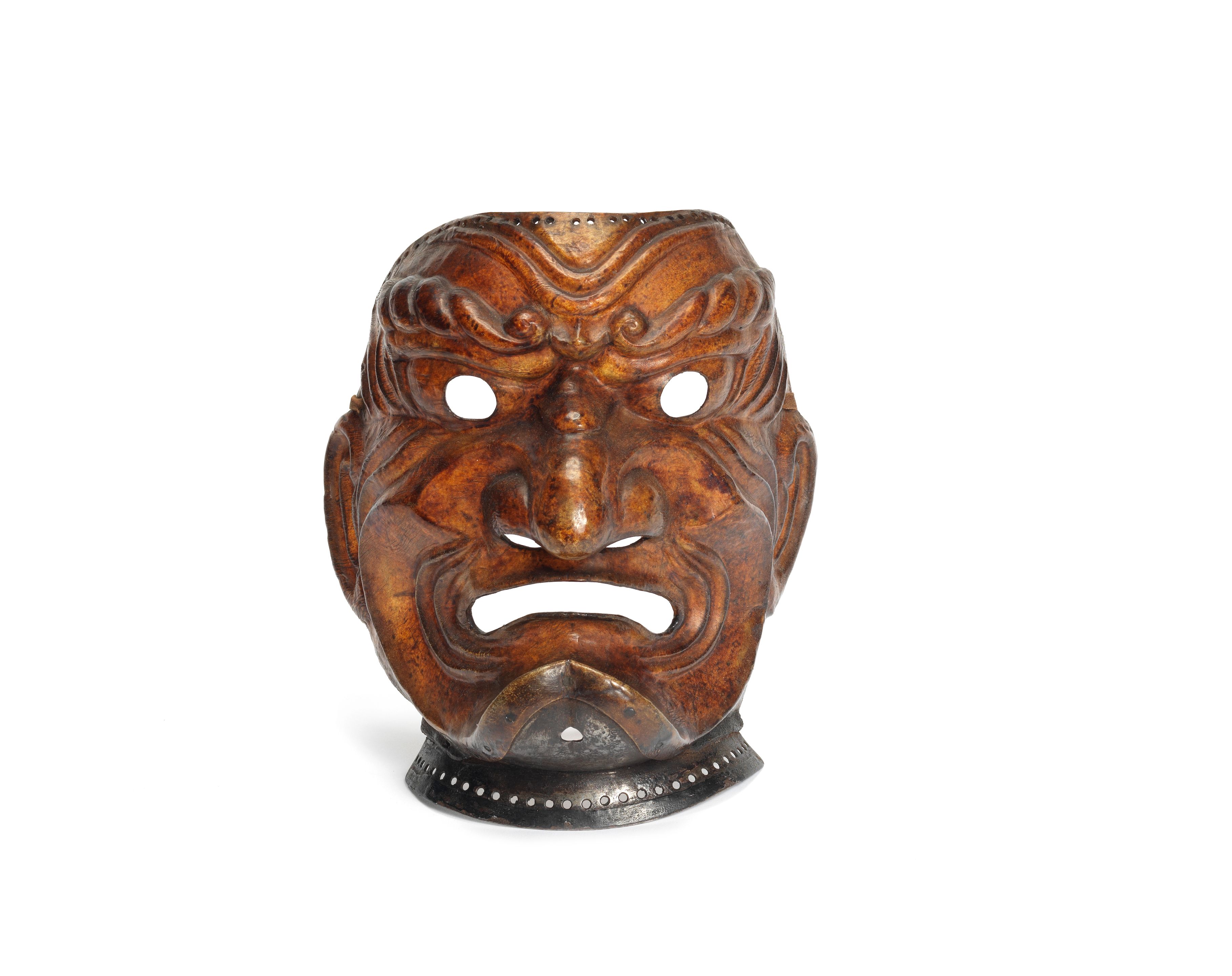 Bonhams : A somen (mask) By Kato Shigetsugu, mid Edo Period, 18th to ...