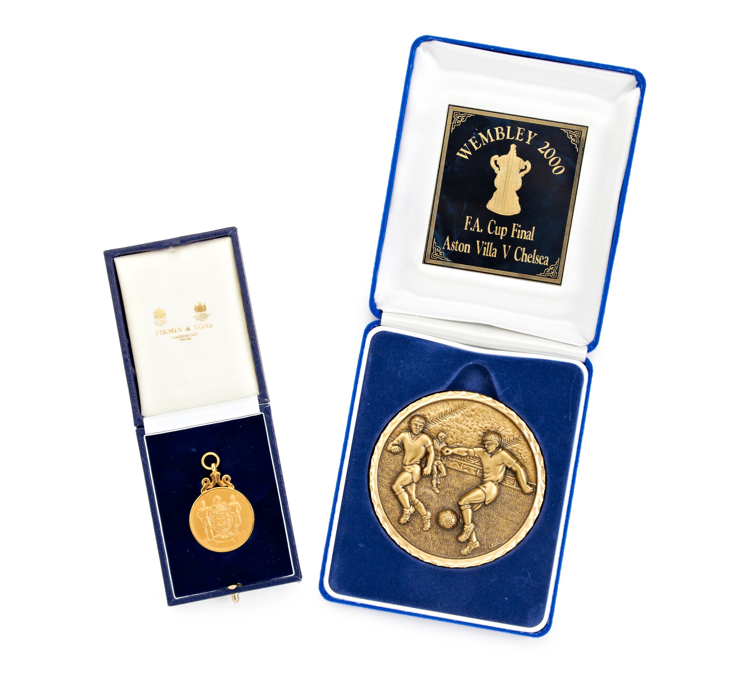 Bonhams : 2000 F.A. Challenge Cup winners medal and commemorative medal ...