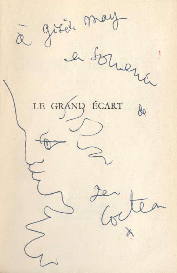 Bonhams : COCTEAU (JEAN) Le grand écart, WITH AN AUTOGRAPH DRAWING OF A ...