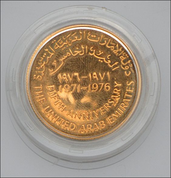Bonhams : A United Arab Emirates commemorative 1000 Dirham gold coin ...