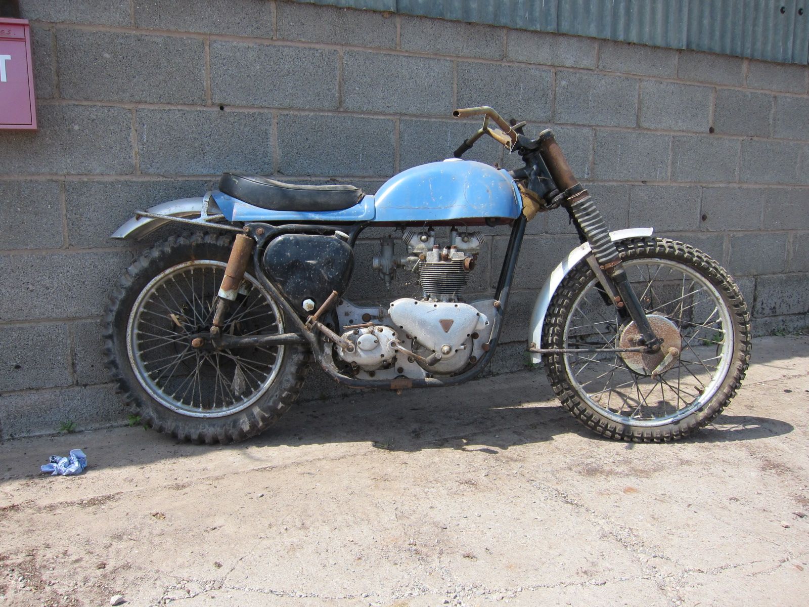 Bonhams Cars : c.1954/55 Tri-BSA 500cc Scrambler Project Frame no. CA7 2338 Engine no. T100 68839
