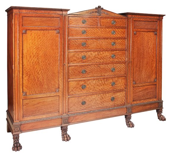 Bonhams : A fine Regency mahogany and fiddle-back mahogany ...