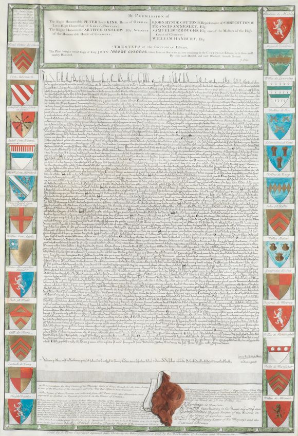 Bonhams : MAGNA CARTA. By Permission of [...the named...] Trustees of ...