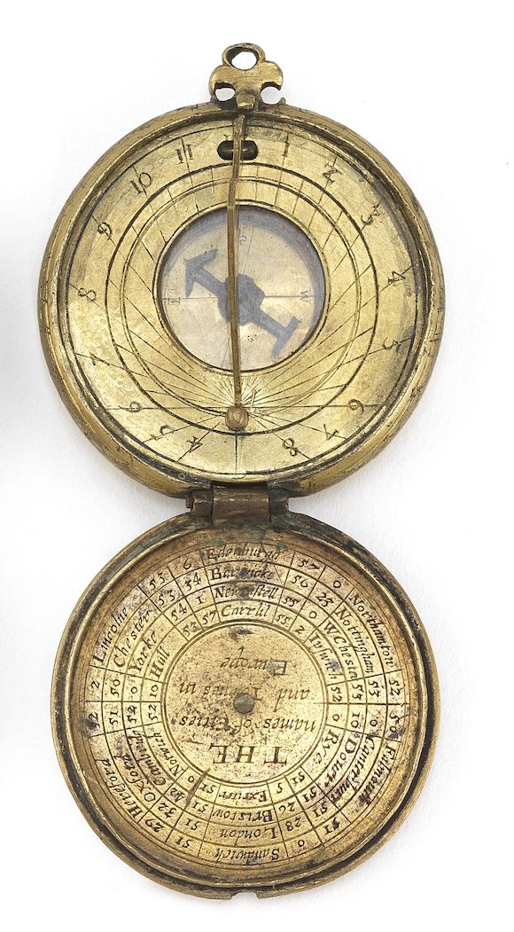 Bonhams : An gilt brass compendium attributed to Augustine Ryther ...