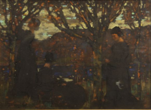 Bonhams : James Watterston Herald (Scottish, 1859-1914) Figures beside ...