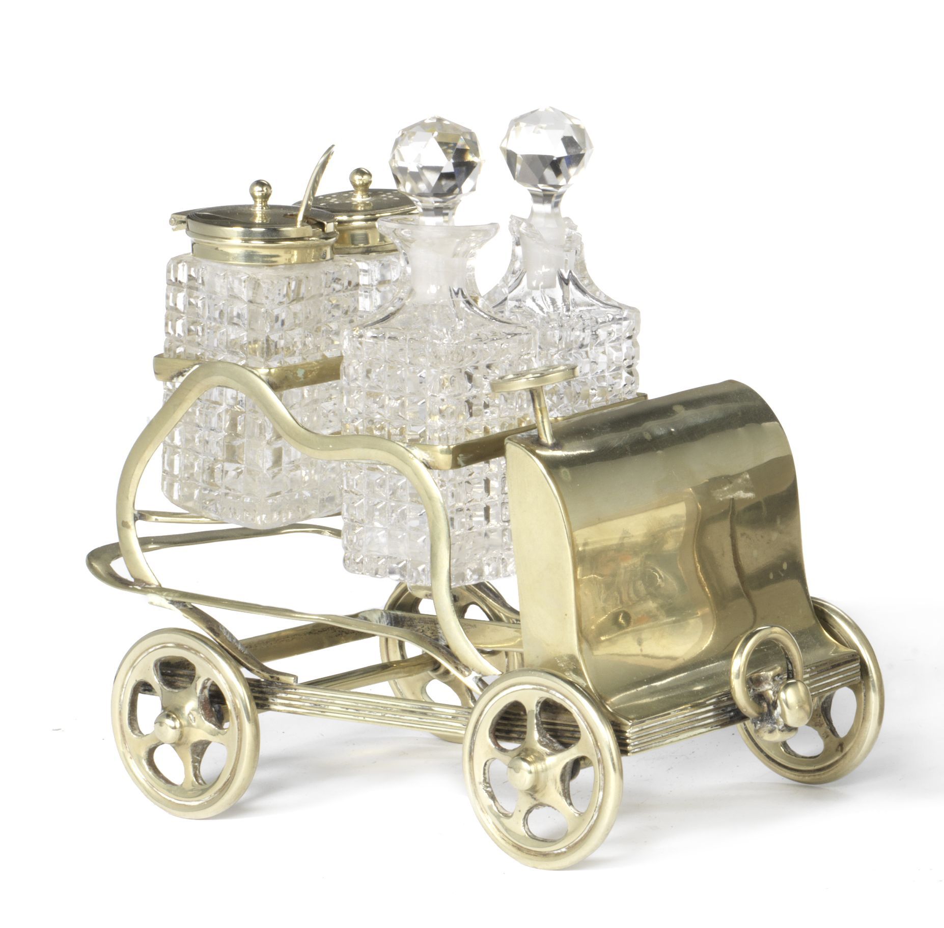 Bonhams Cars : A 'Veteran Motoring' condiments set, circa 1906,