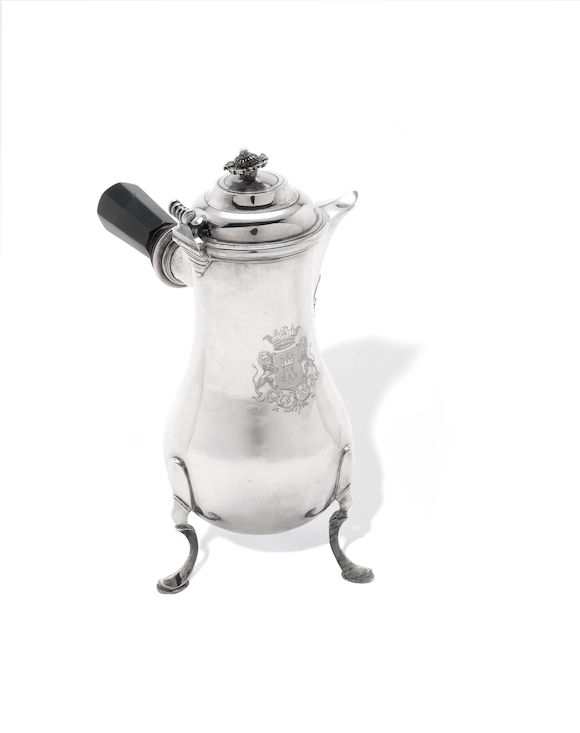 Bonhams : A mid 18th century French provincial silver side-handled ...