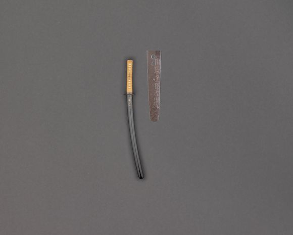 Bonhams : A Sagami wakizashi in buke-zukuri koshirae Signed Sagami no ...