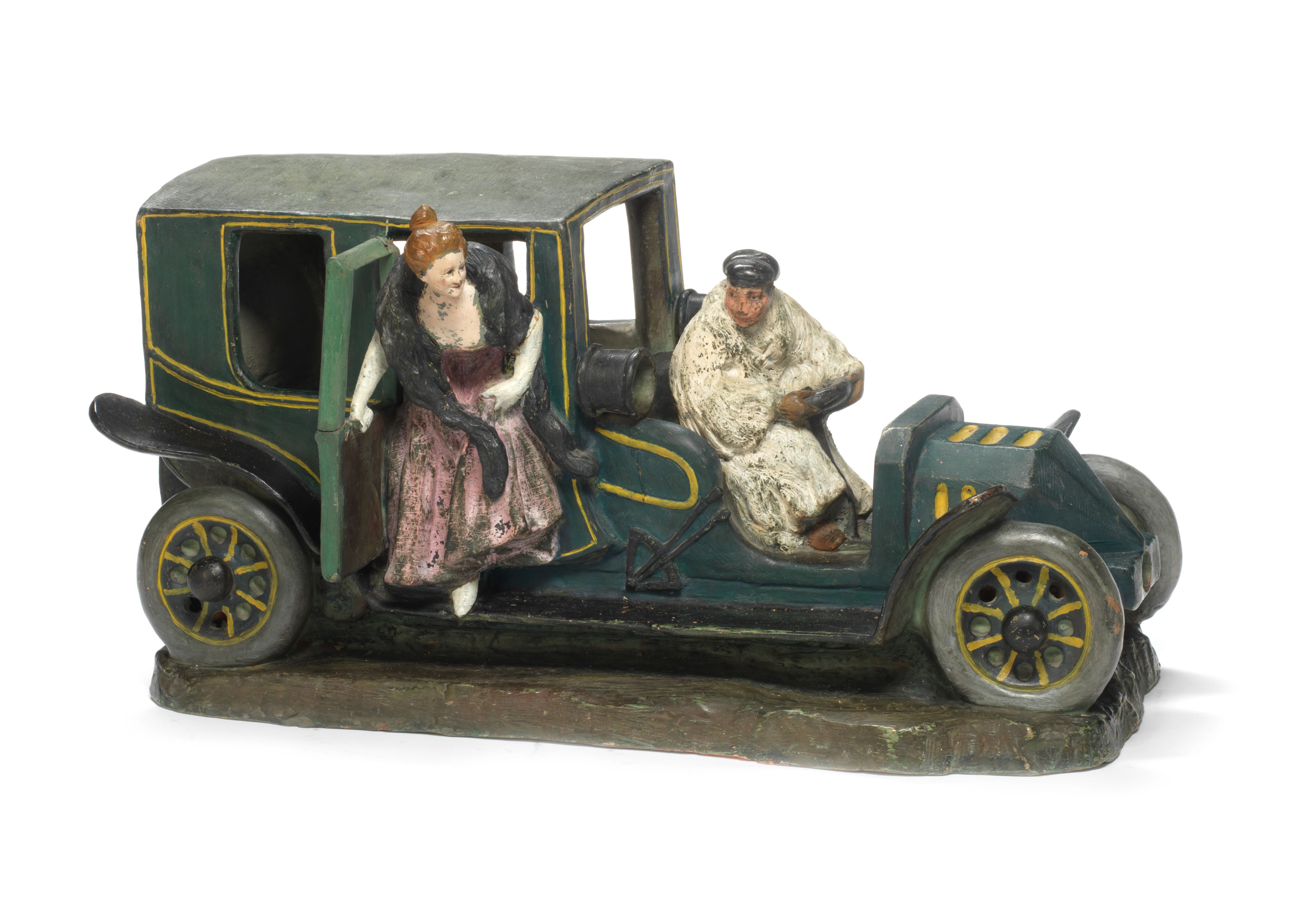 Bonhams Cars : A large terracotta sculpture of an Edwardian car, by ...