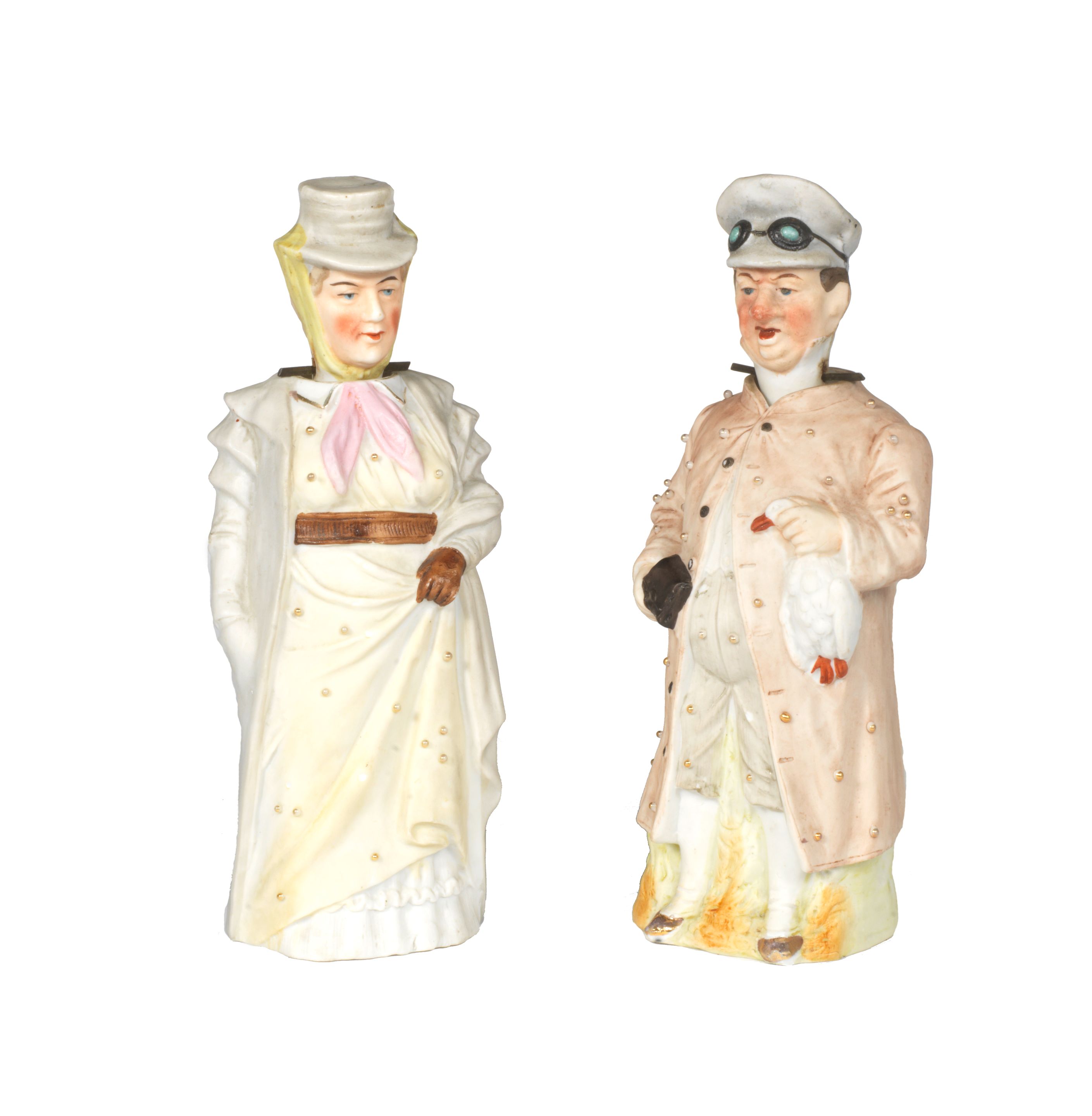 Bonhams Cars : A pair of Chauffeur and Lady Passenger ceramic 'nodders ...