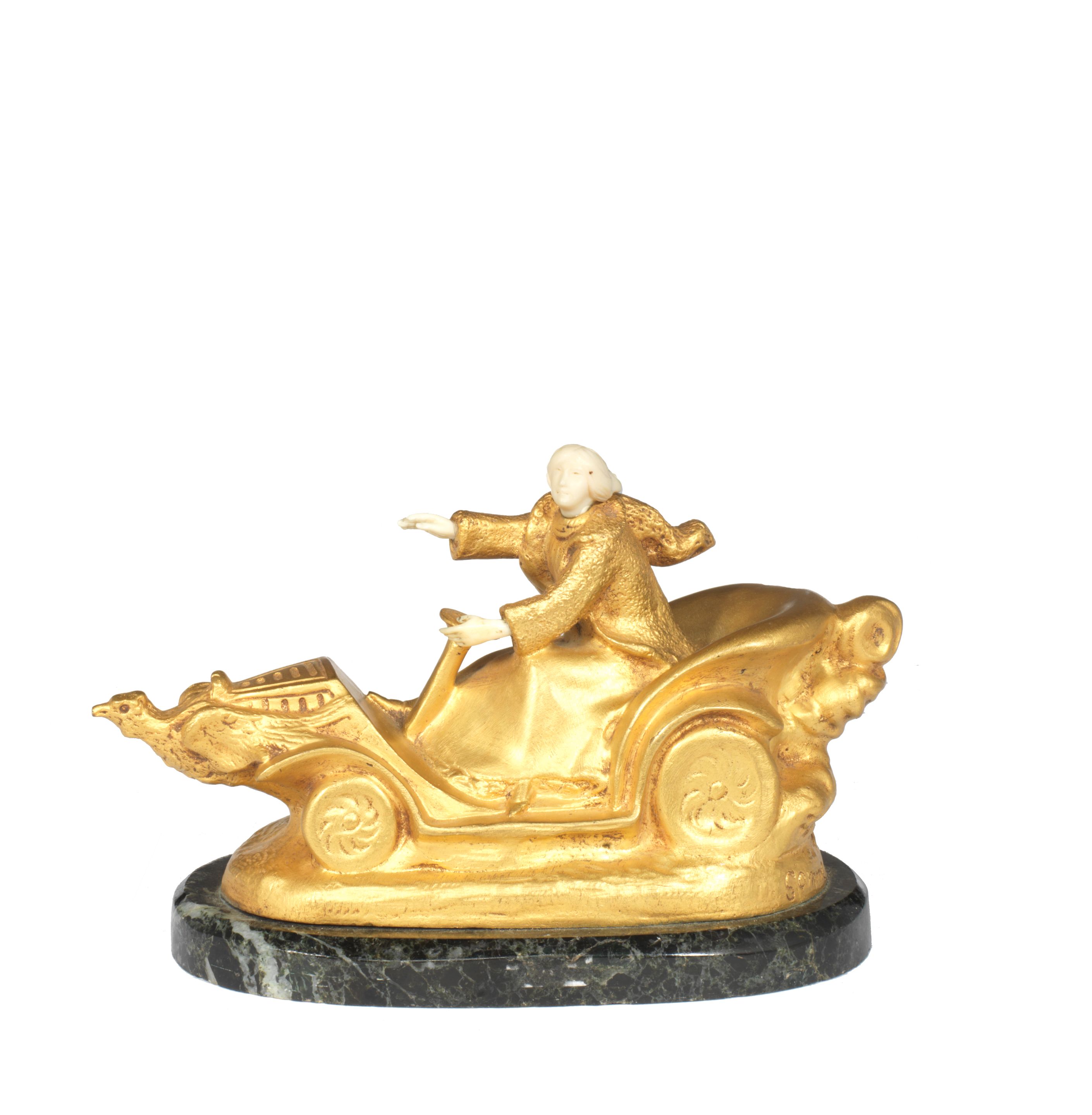 Bonhams Cars : 'La Walkyrie de la Mécanique', bronze and ivory ...