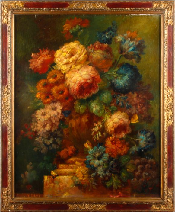 Bonhams : Louis Silas (French/British, 19th Century) Still life of ...