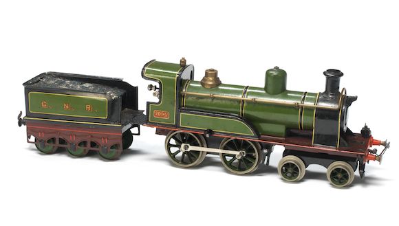 Bonhams : Bing gauge I c/w 4-4-0 locomotive 7094 and GNR tender, circa 1902